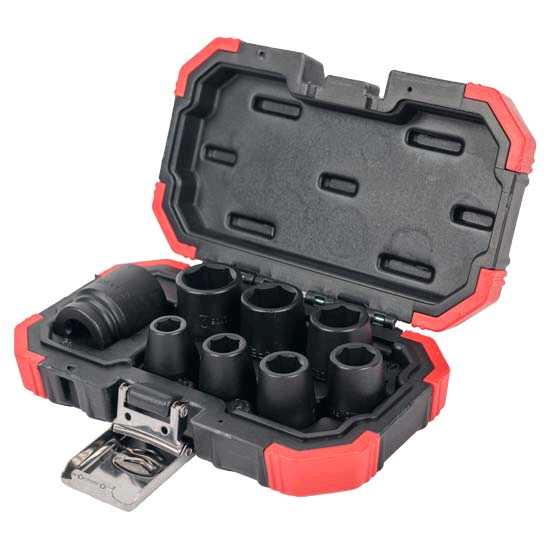 Impact Socket Set 1/2" 8 pieces Metric | Industrial Gas, Equipment ...