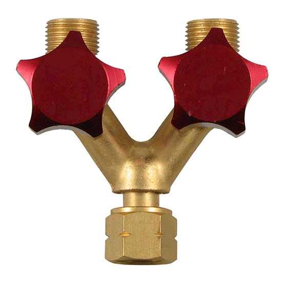 Double Outlet Valve - Fuel Gas 3/8inch LH | Industrial Gas, Equipment ...