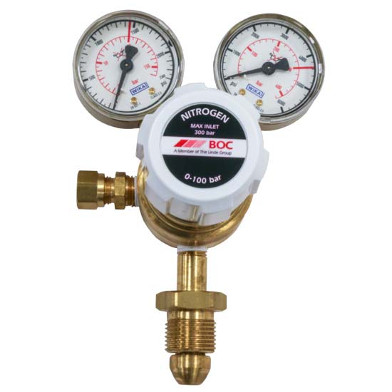 BOC Nitrogen Regulator 100 Bar Single Stage | Industrial Gas, Equipment ...