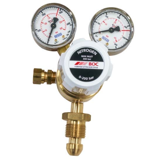 BOC Nitrogen Regulator 200 Bar Single Stage | Industrial Gas, Equipment ...