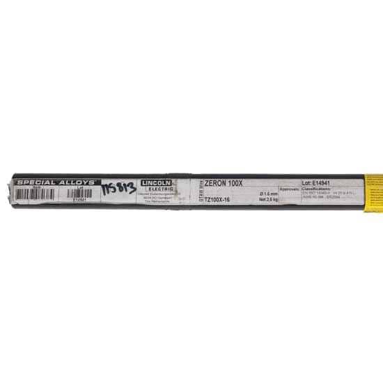 Zeron 100X 1.6mm X 2.5kg Tig Wire METZERON1.6 | Industrial Gas | Gas ...