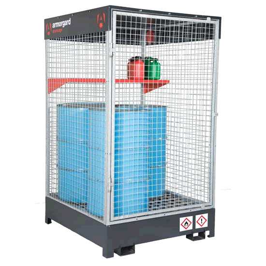 Armorgard DrumCage COSHH Compliant Storage Unit for liquids, gases and ...