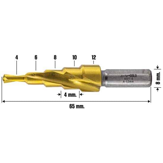 JEI Turbo Gold Step Drill Spiral Flute | Industrial Gas | Gas Equipment ...