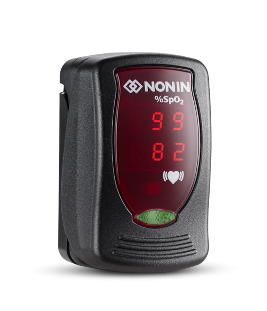 Nonin Onyx Vantage 9590 Finger Pulse Oximeter, Black, with Carry Case ...