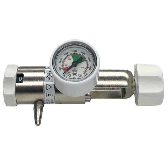 Dial Flow Oxygen Regulator Pin Index Inlet for Medical-Grade Oxygen ...