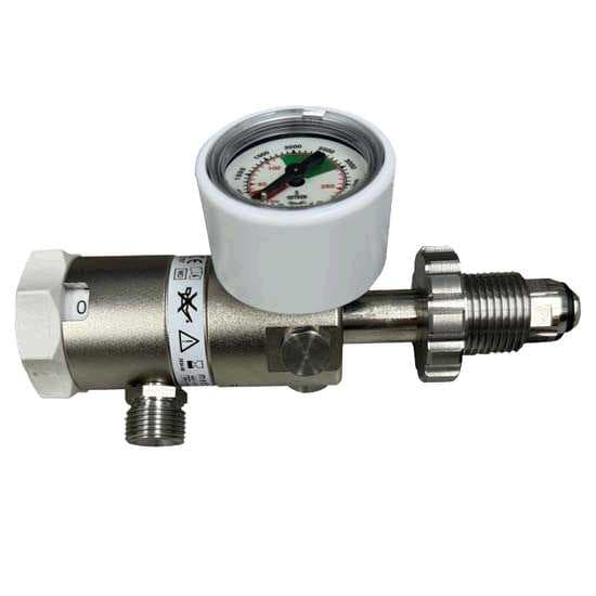 Dial Flow Oxygen Regulator Bullnose Inlet with 3/8 Therapy Outlet ...