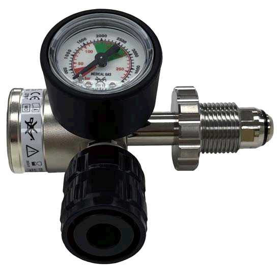 Medical Air Regulator Bullnose Inlet with BS Schrader Outlet ...
