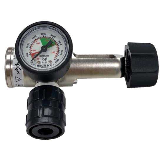 Medical Air Regulator Pin Index Inlet with BS Schrader outlet for ...