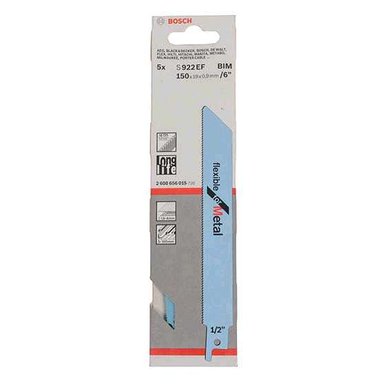 Bosch S922Ef Recipro Blade Pack 5 2608656015 | Industrial Gas | Gas ...
