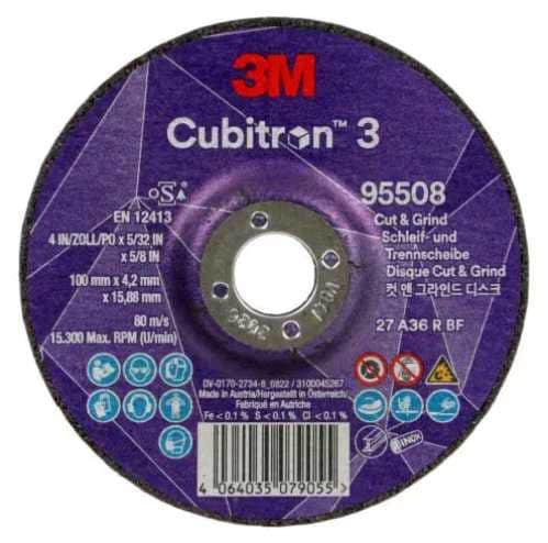 3M™Cubitron™ 3 Cut and Grind Wheel | Industrial Gas | Gas Equipment ...