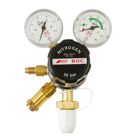 BOC Nitrogen Regulator 50 Bar Single Stage | Industrial Gas | Gas ...