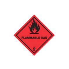 UK BOC Online Shop: Diamond Magnetic Gas Warning Label